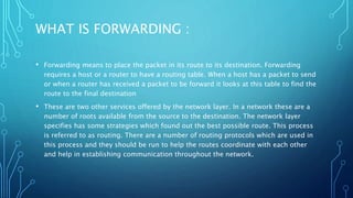 Network layers forwarding.docx