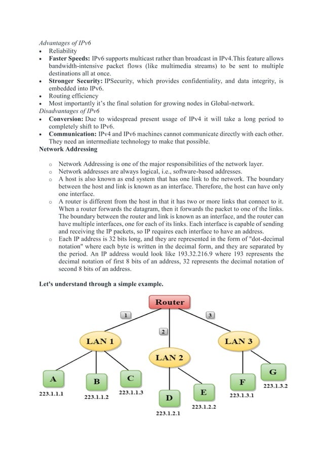 Network layer (Unit 3) part1.pdf | Computer Networking | Computing