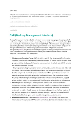Network management | DOCX