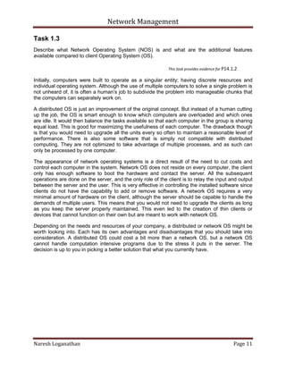 Network management (HND in Networking) | DOCX