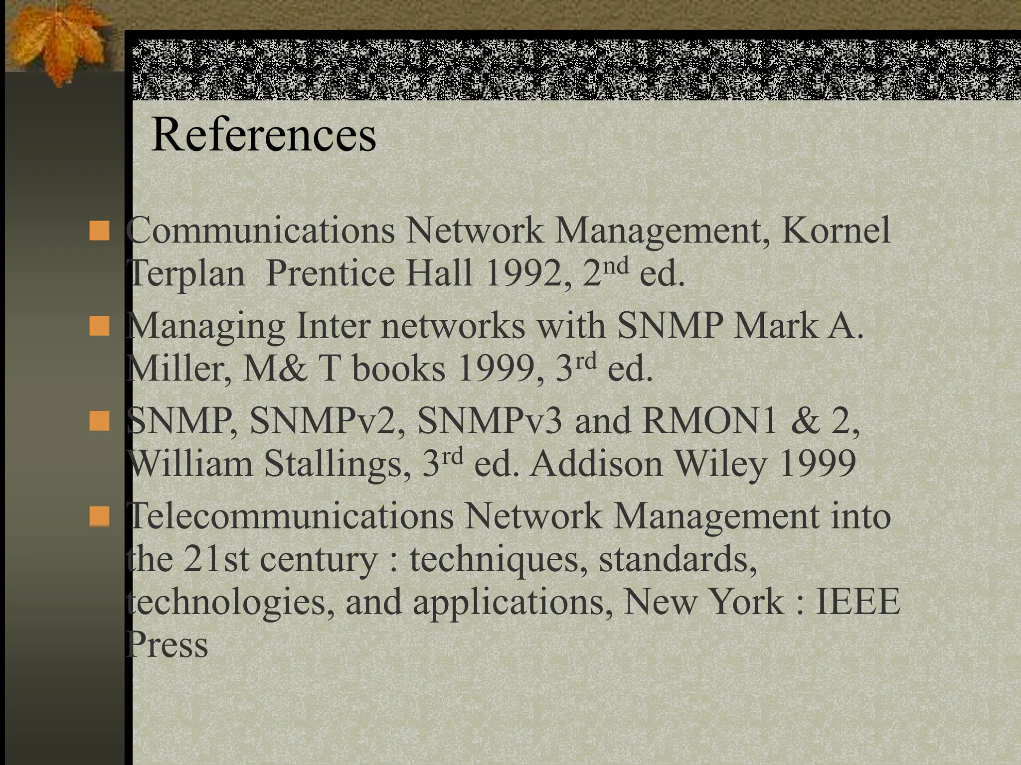 Network Management - IntroductionIntorduction to network management | PPTX | Computer Networking ...