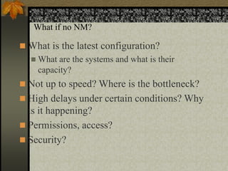Network Management - IntroductionIntorduction to network management | PPTX | Computer Networking ...