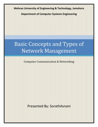 Basic Concepts and Types of Network Management | DOCX