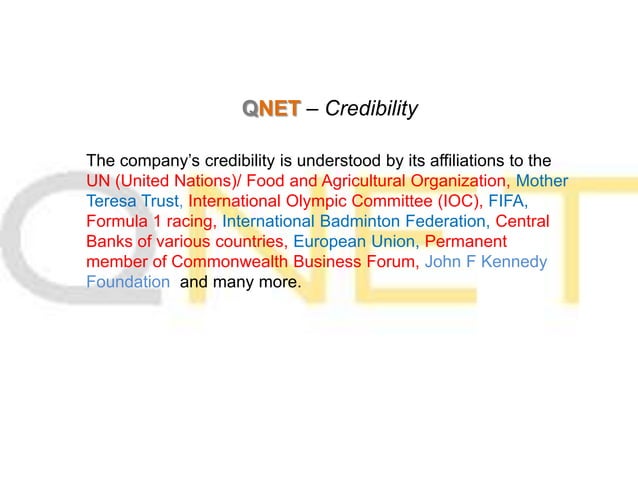 QNET Business Plan | PPTX