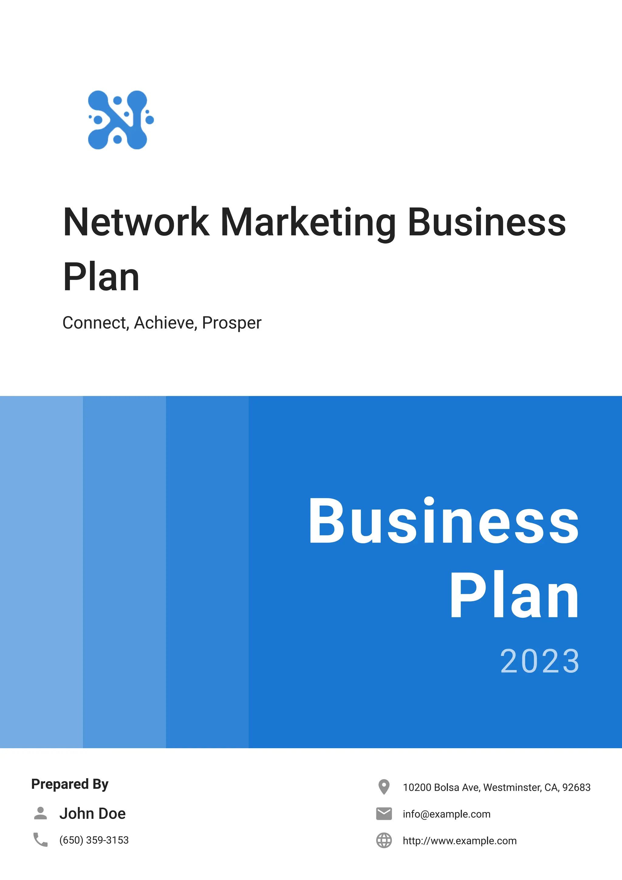 Network Marketing Business Plan Examples | PDF