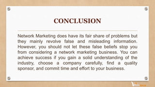 Myths & Facts for Network Marketing Business | PPTX