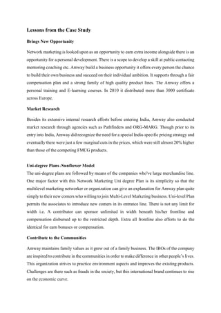 Network marketing seminar report | PDF