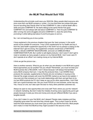 Network marketing survival | PDF