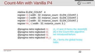 Network Measurement with P4 and C on Netronome Agilio | PDF