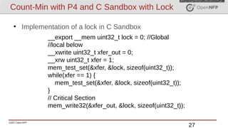 Network Measurement with P4 and C on Netronome Agilio | PDF