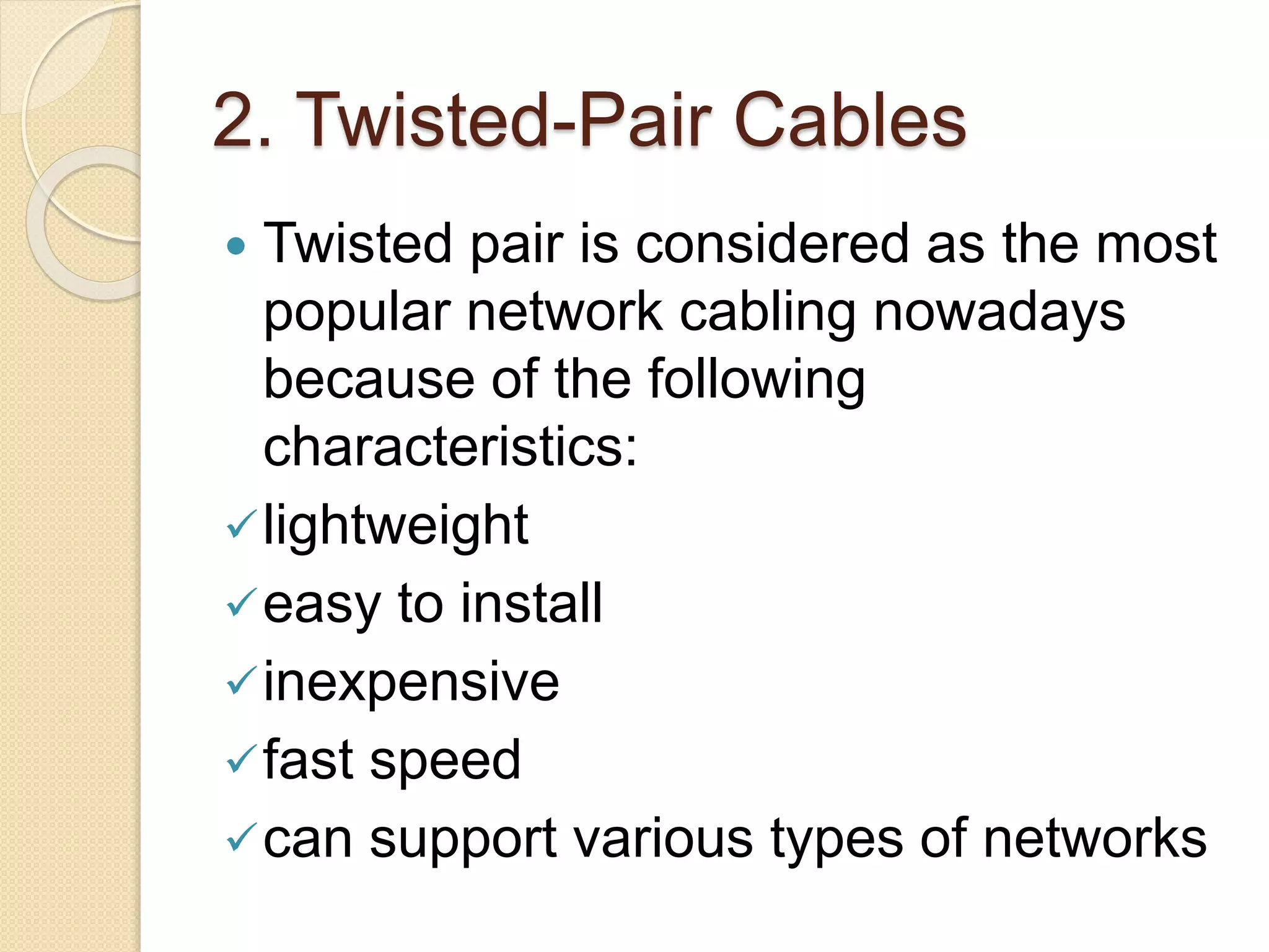 Network media (cable) | PPTX