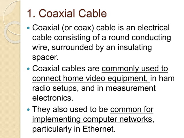Network media (cable) | PPTX