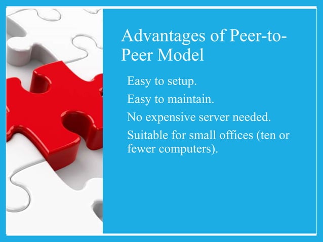 Types Of Network Models Client Server And Peer To Peer Pptx