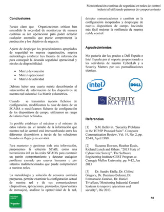 Monitorización continua de seguridad en redes de control industrial ...