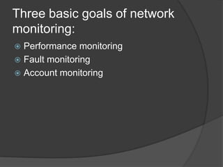 Network monitoring system | PPTX