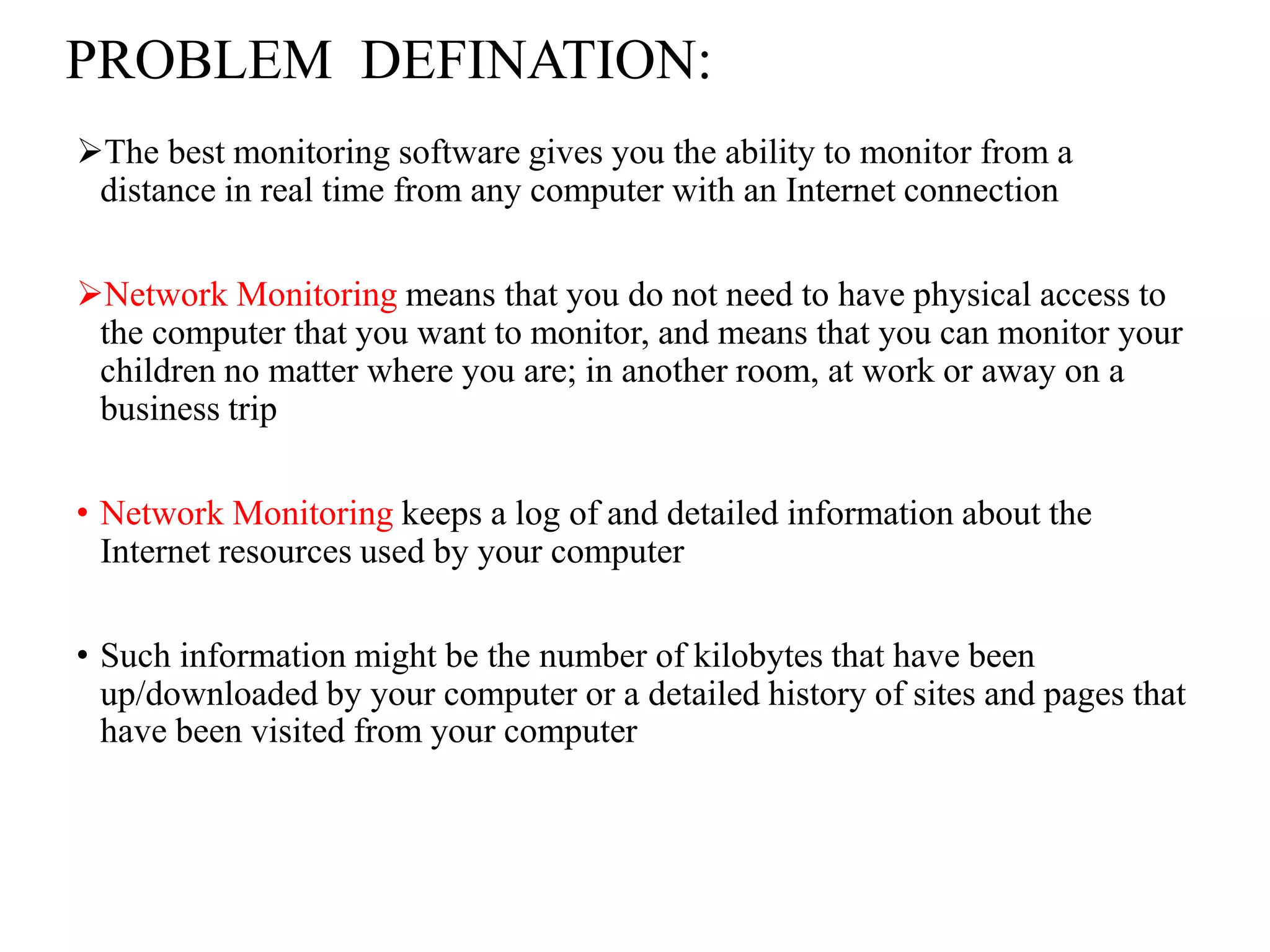 Network monitoring using RMI technology | PDF
