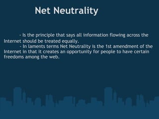 Network Neutrality | PPT