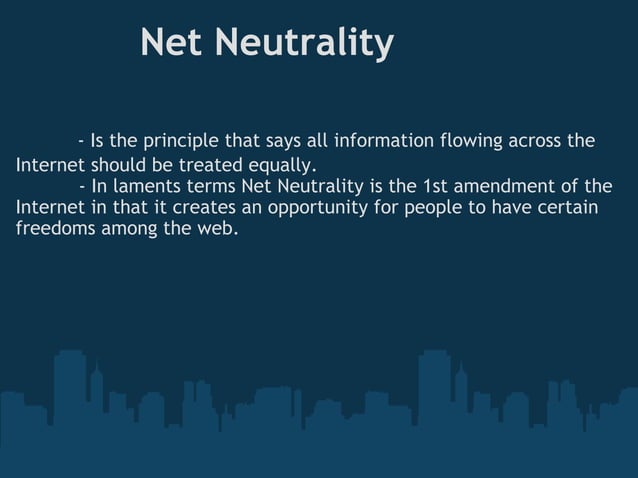 Network Neutrality | PPT