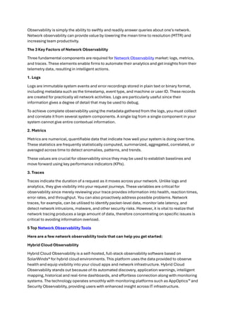 Network Observability – 5 Best Platforms for Observability | PDF