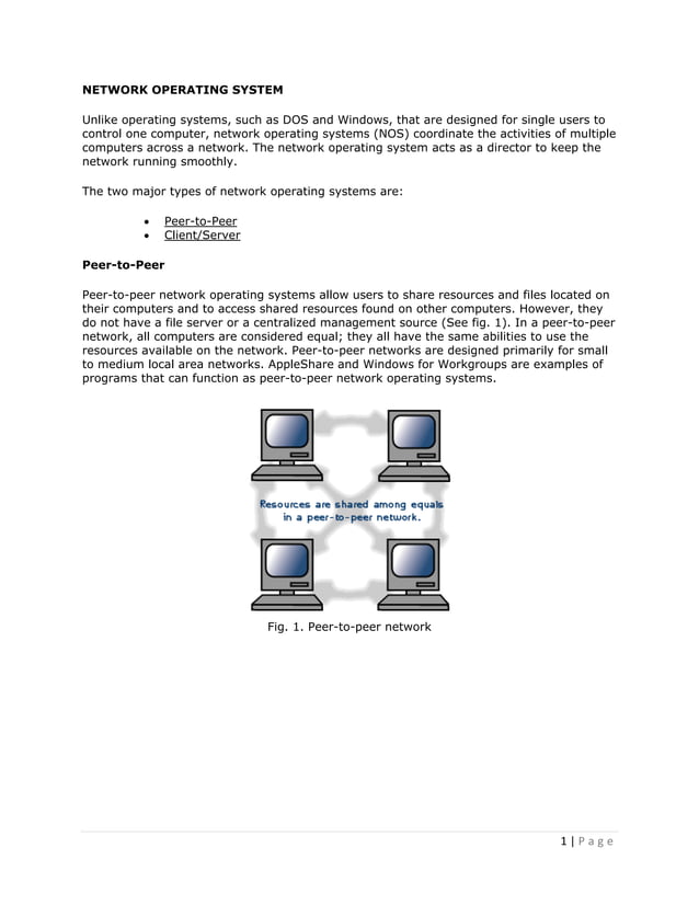 Network Operating System | PDF