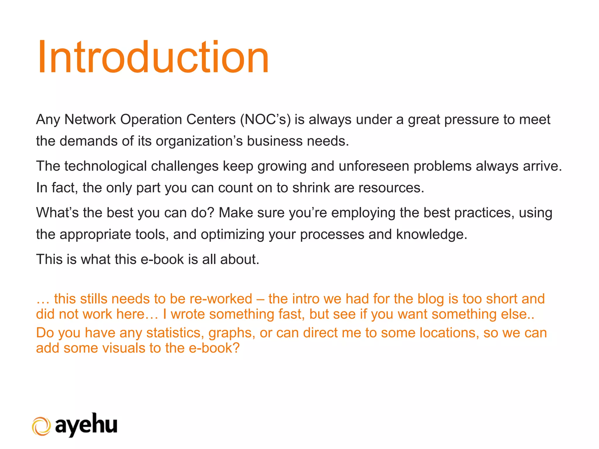 Network operations center best practices (3) | PPT Network operations center best practices (3) | PPT