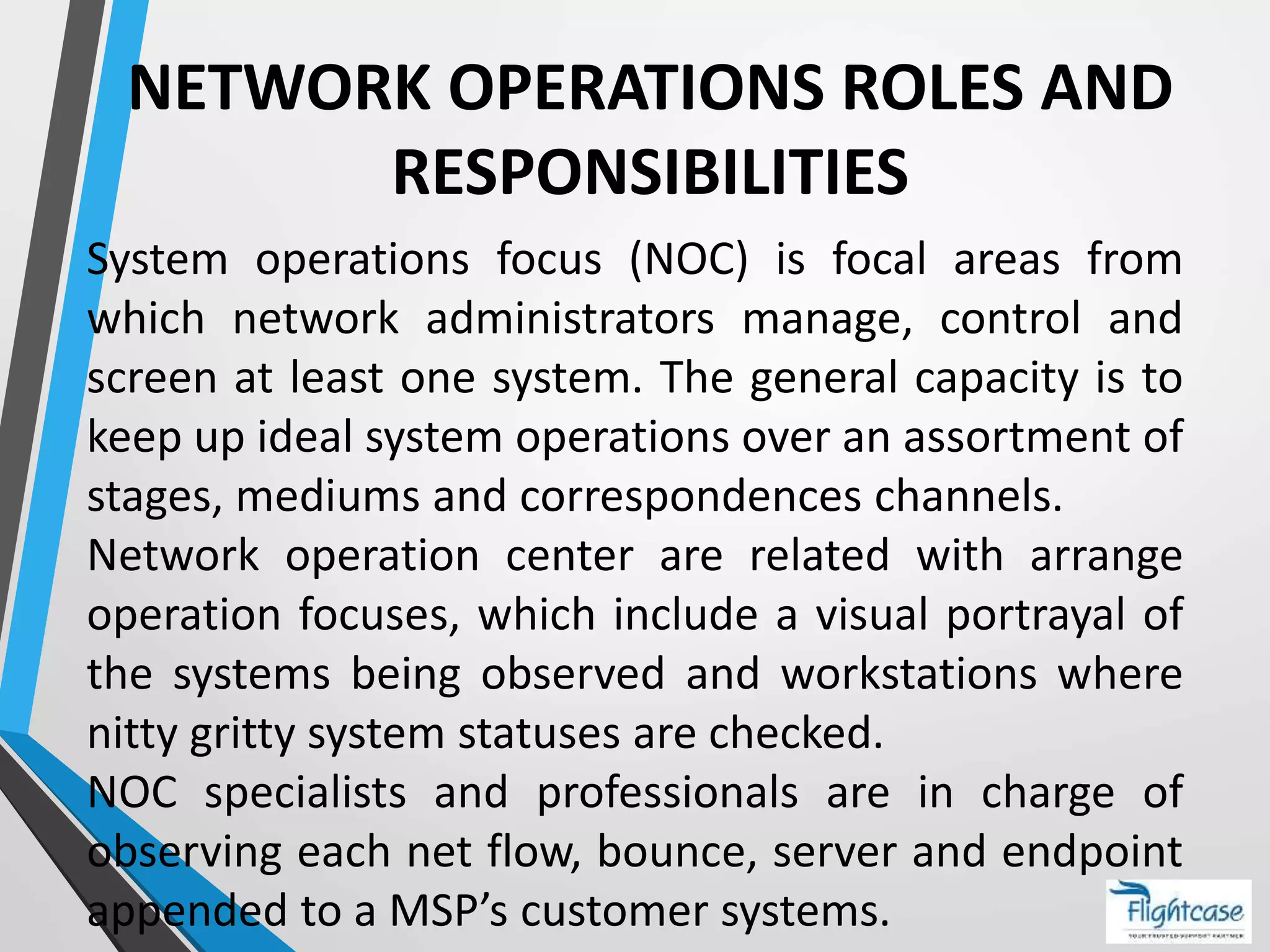 Network operations center (noc) | PPTX