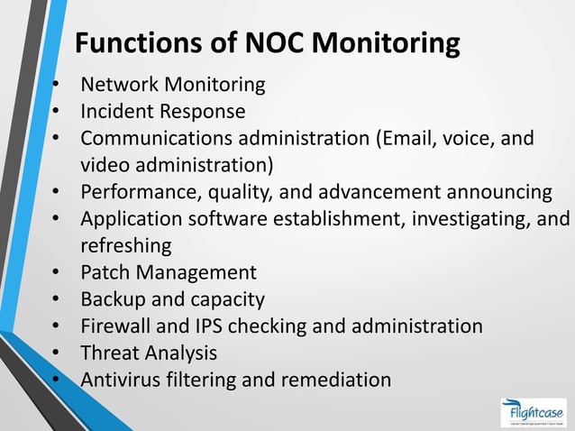 Network operations center (noc) | PPTX