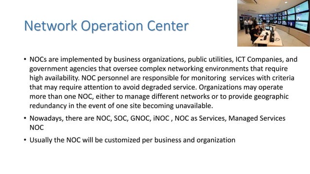 Network Operations Center | PPTX