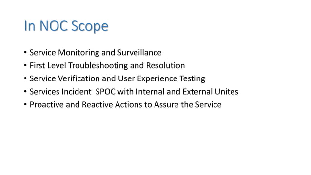 Network Operations Center | PPTX