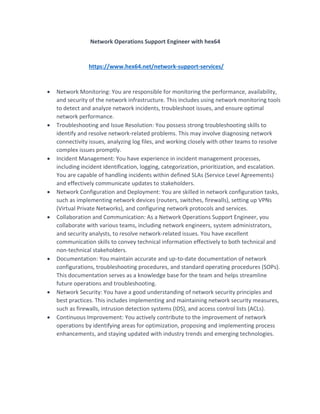 Network Operations Support Engineer with hex64.docx