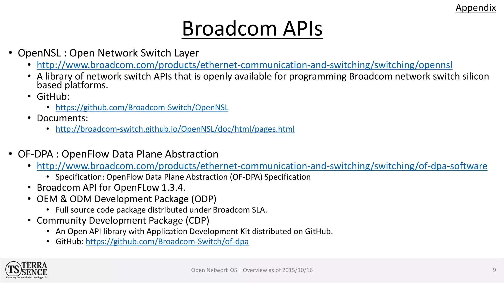 Open Network OS Overview as of 2015/10/16 | PDF