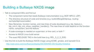 Network OS Code Coverage demo using Bullseye tool | PPTX