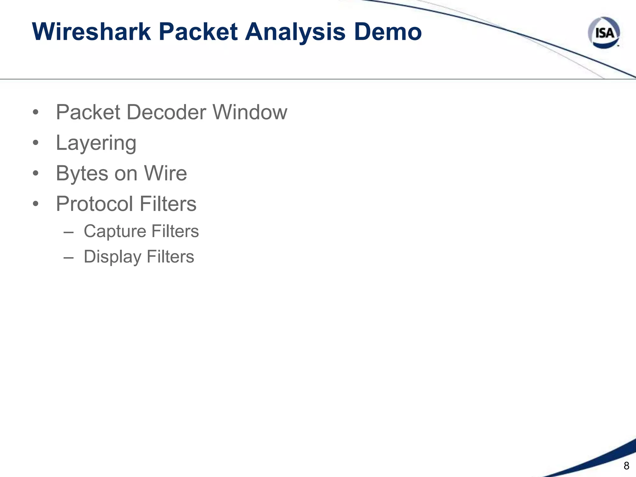 Network Packet Analysis with Wireshark | PPTX | Computer Networking | Computing