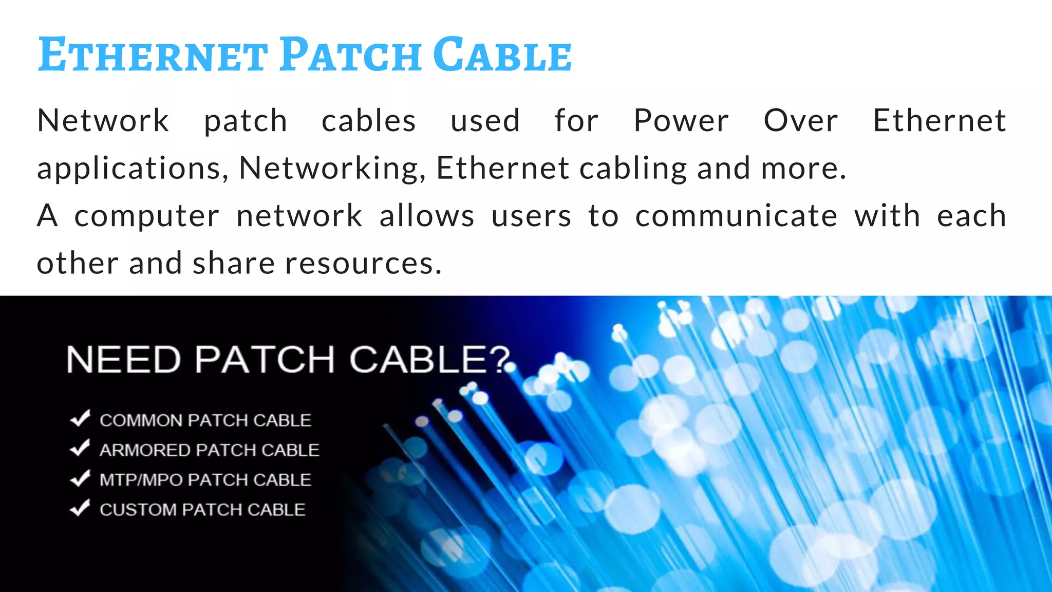 Cat5E Network Patch Cables | PPT