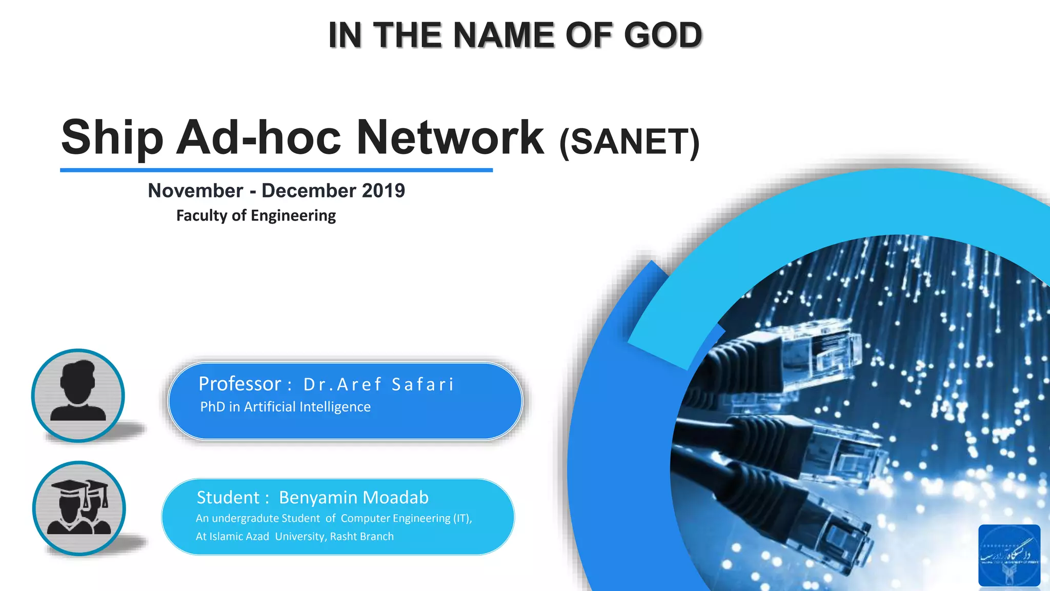 Ship Ad-hoc Network (SANET) | PPTX
