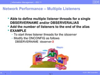 Understanding Informix Network Performance Features | PPT | Databases | Computer Software and ...