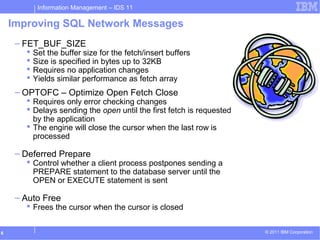 Understanding Informix Network Performance Features | PPT | Databases | Computer Software and ...