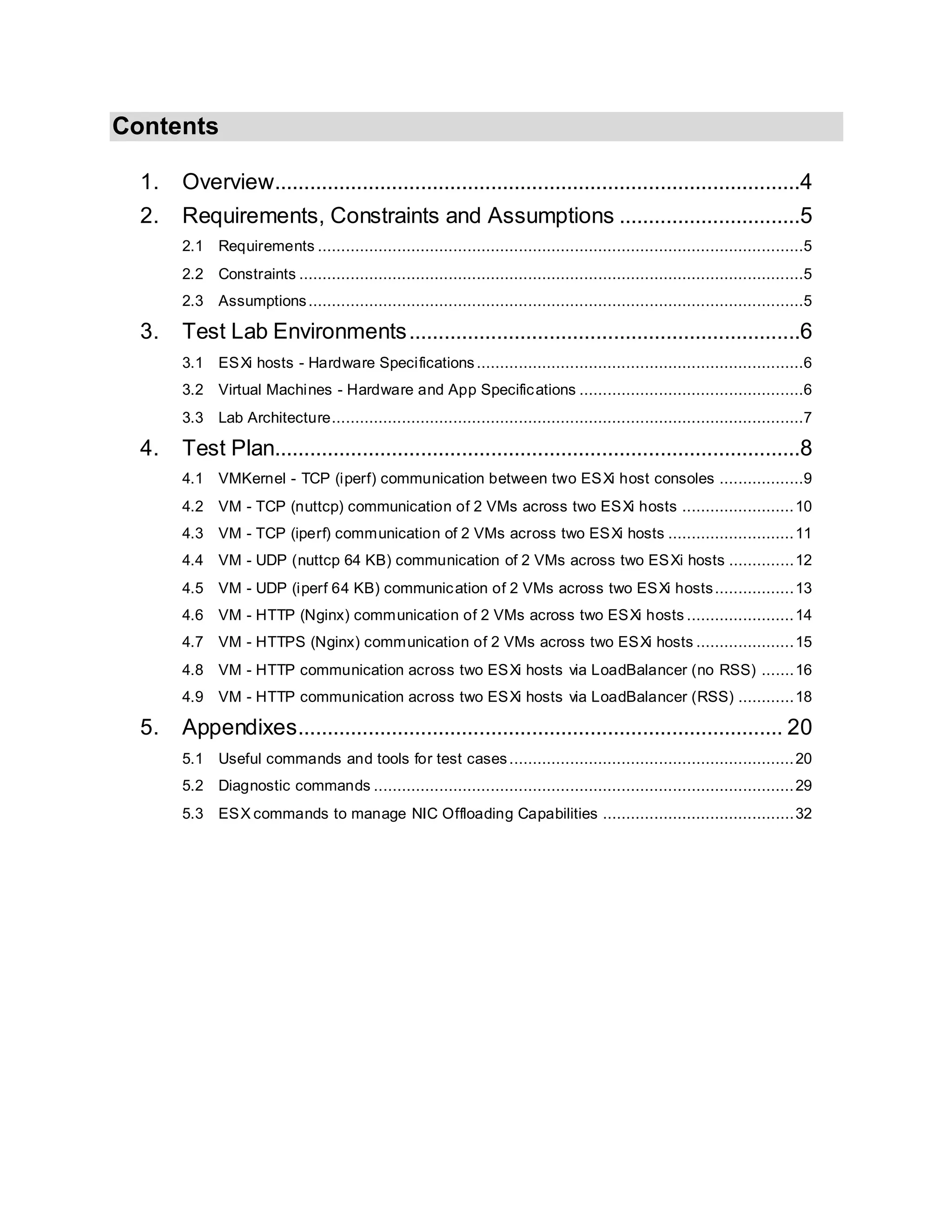 Network performance test plan_v0.3 | DOCX