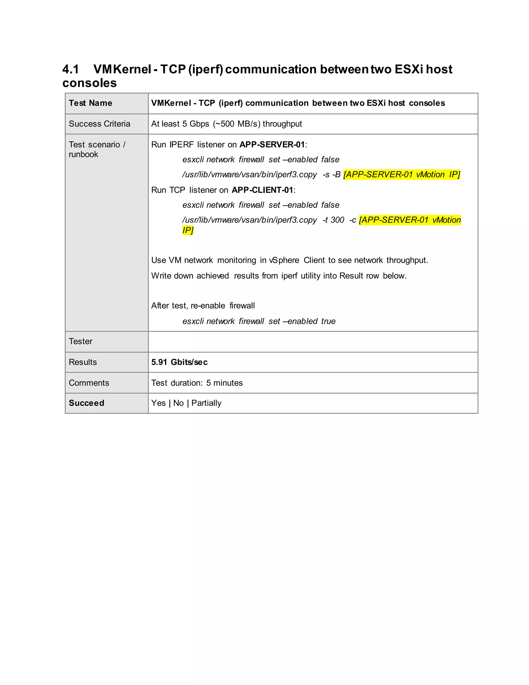 Network performance test plan_v0.3 | DOCX