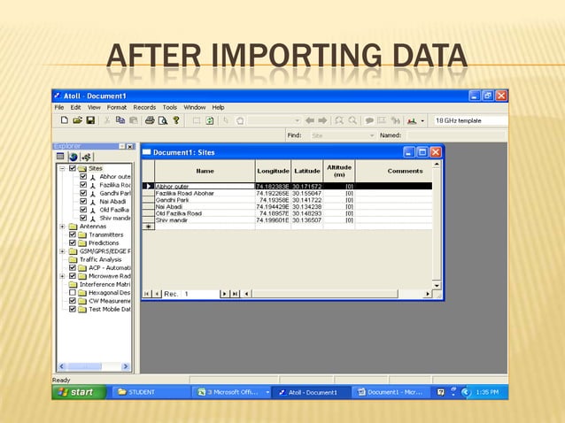 Network planning and optimization using atoll | PPTX