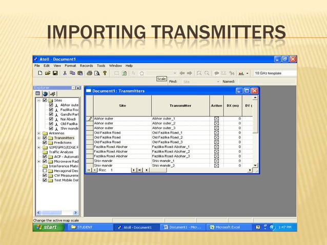 Network planning and optimization using atoll | PPTX