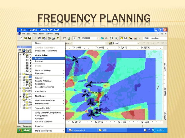 Network planning and optimization using atoll | PPTX