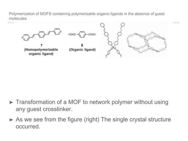 Network polymers derived from the integration of flexible organic ...