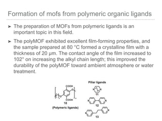 Network polymers derived from the integration of flexible organic ...