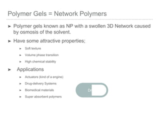 Network polymers derived from the integration of flexible organic ...