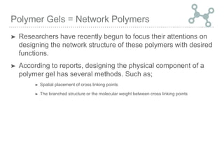 Network polymers derived from the integration of flexible organic ...