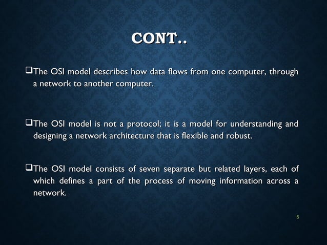 OSI 7 Layer Model | PPT