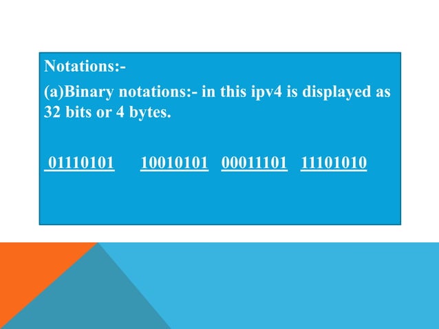 Network layer,ipv4, Classful Addressing,notations, Classless addressing ...