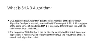 SHA-3 | PPTX
