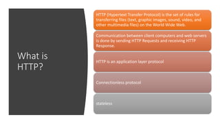 HTTP & WWW | PPTX | Internet | Computing